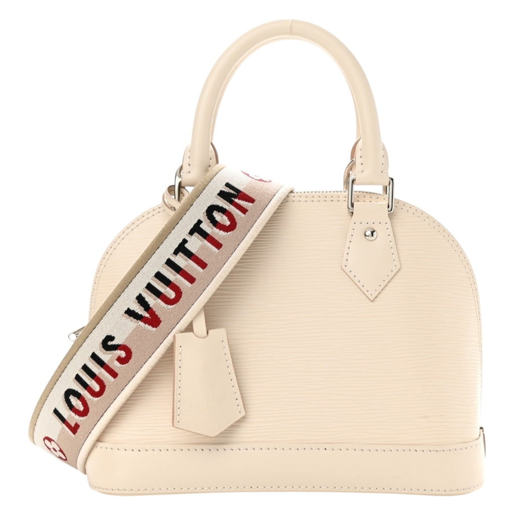 Louis Vuitton Cream Quartz Epi Jacquard Alma BB Bag – Bella Ling
